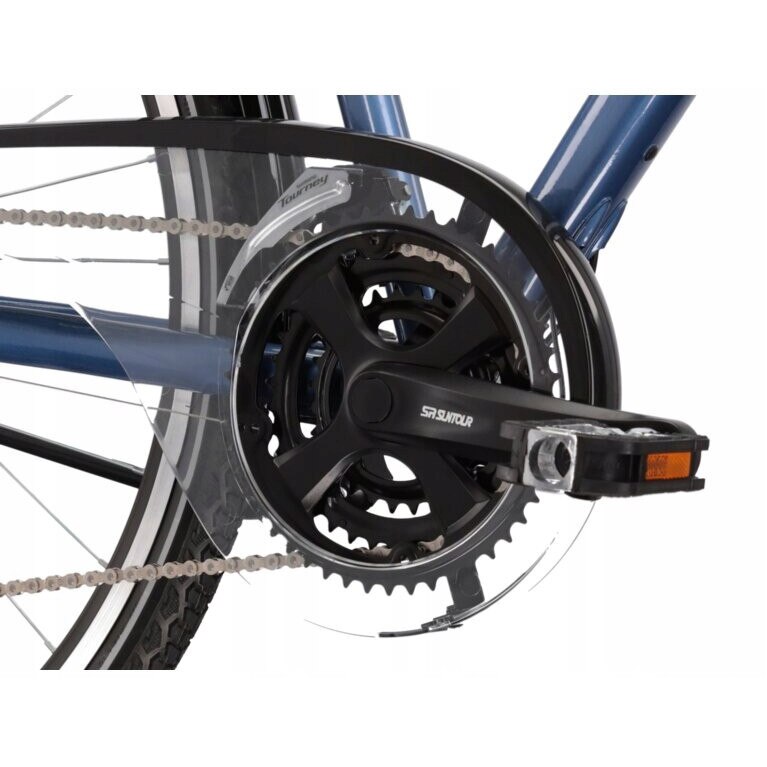 Bicicleta femei, Kross, Trans 4.0, Portbagaj, 28", Albastru - eMAG.ro
