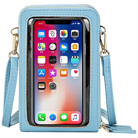 Portofel dama, din piele naturala, protectie RFID, crossbody pentru ...