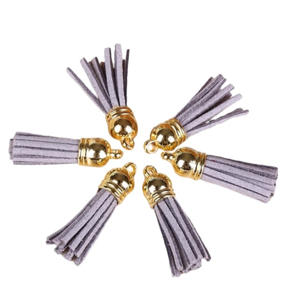 Ciucuri Decorativi, Milmatt, Set 25 bucati, Gri, din imitatie de piele ...