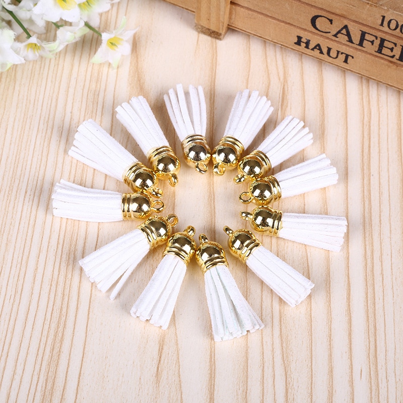 Ciucuri Decorativi, Milmatt, Set 25 bucati, Alb, din imitatie de piele ...