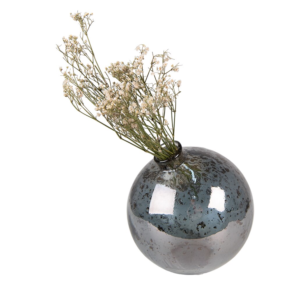 Vaza flori gri 13x13 cm - eMAG.ro