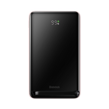 Baterie externa, Baseus, 10000 mAh, 20 W, Roz/Negru - eMAG.ro