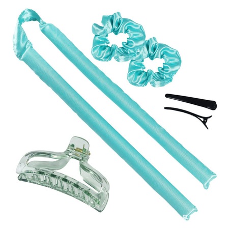 Ondulator de par fara caldura, 6 Piese, Turcoaz - eMAG.ro