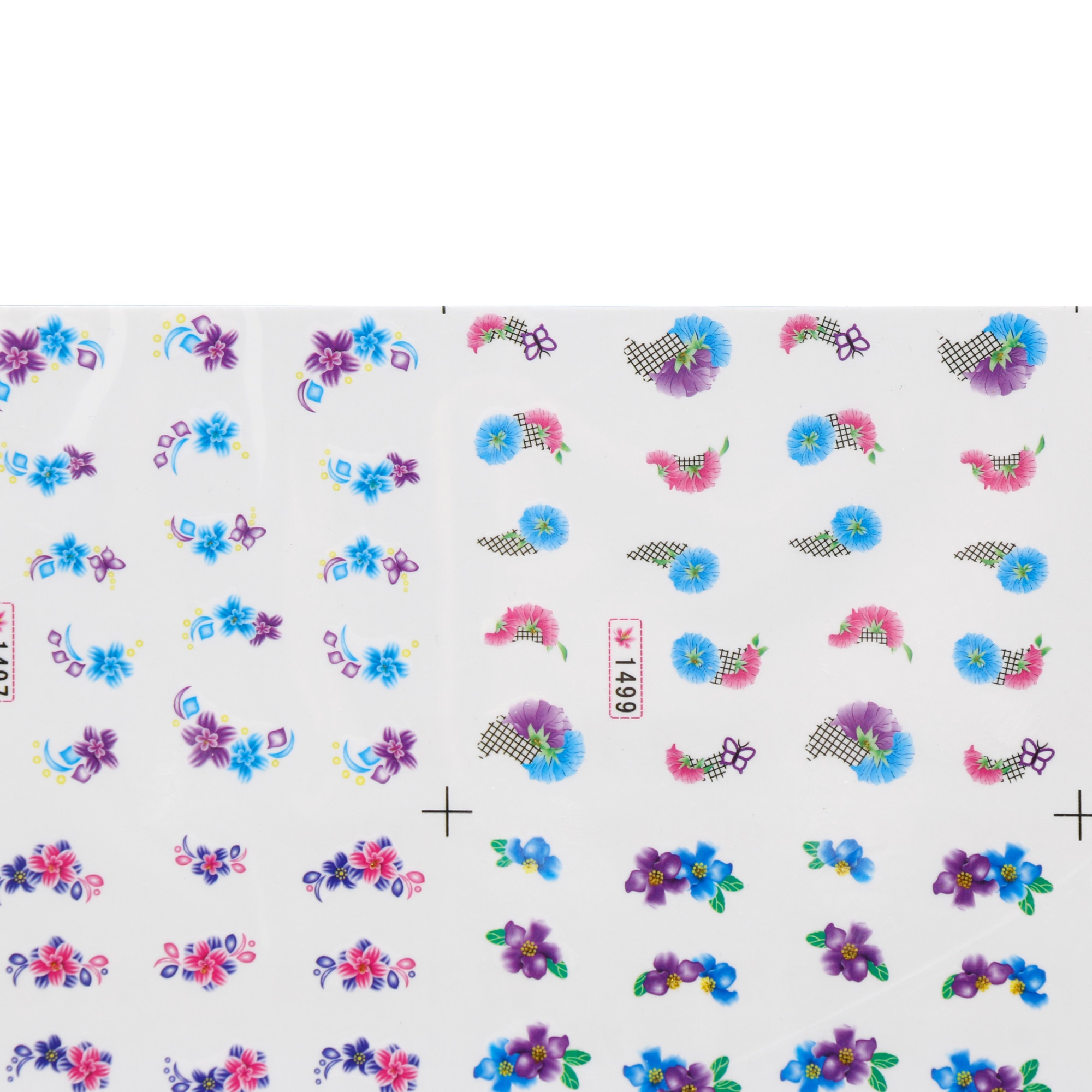 Tatuaj sticker unghii, Global Fashion, Flower, Multicolor - eMAG.ro