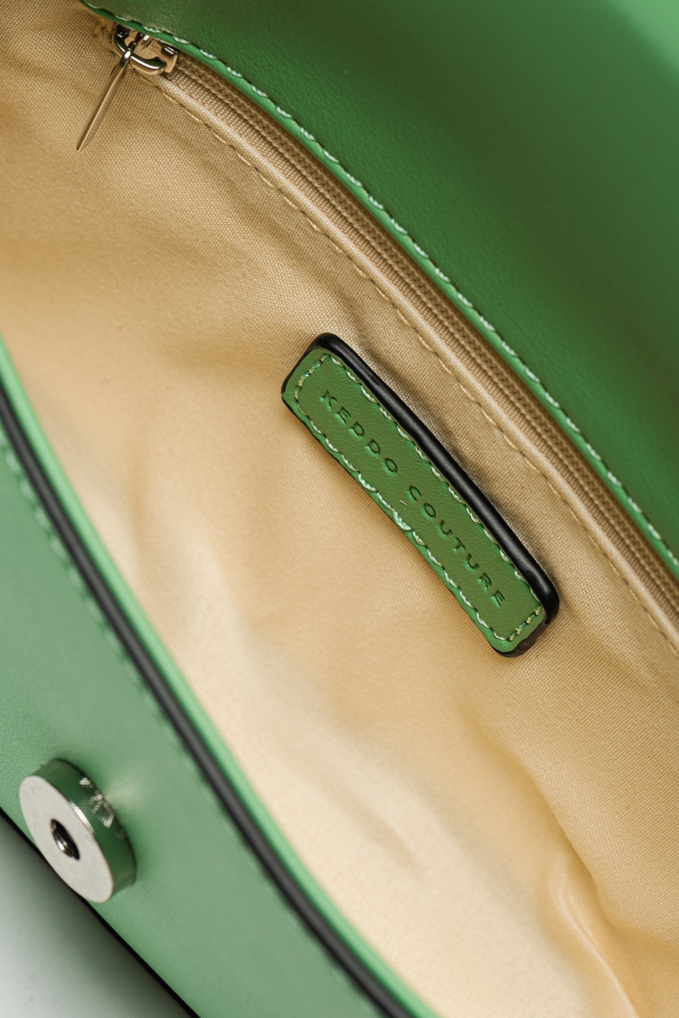 KEDDO, Чанта от еко кожа с лого, Зелен - eMAG.bg