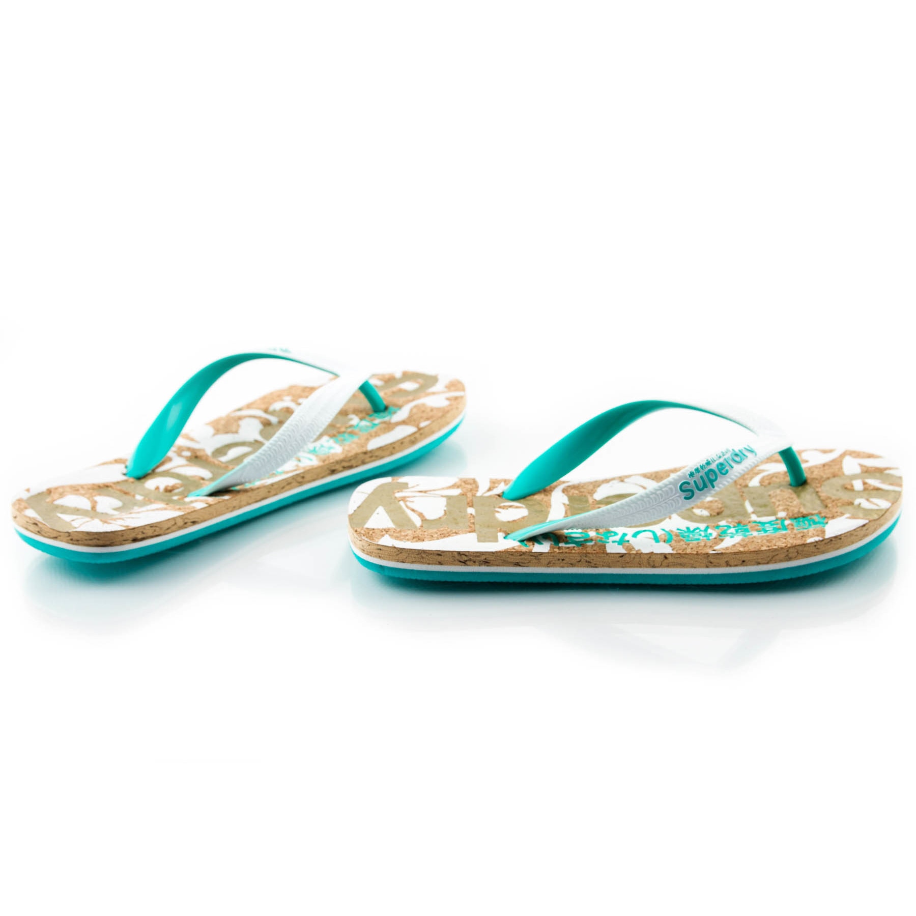 Slapi pentru piscina, Superdry, Multicolor, Marimea 36.5 EU - eMAG.ro