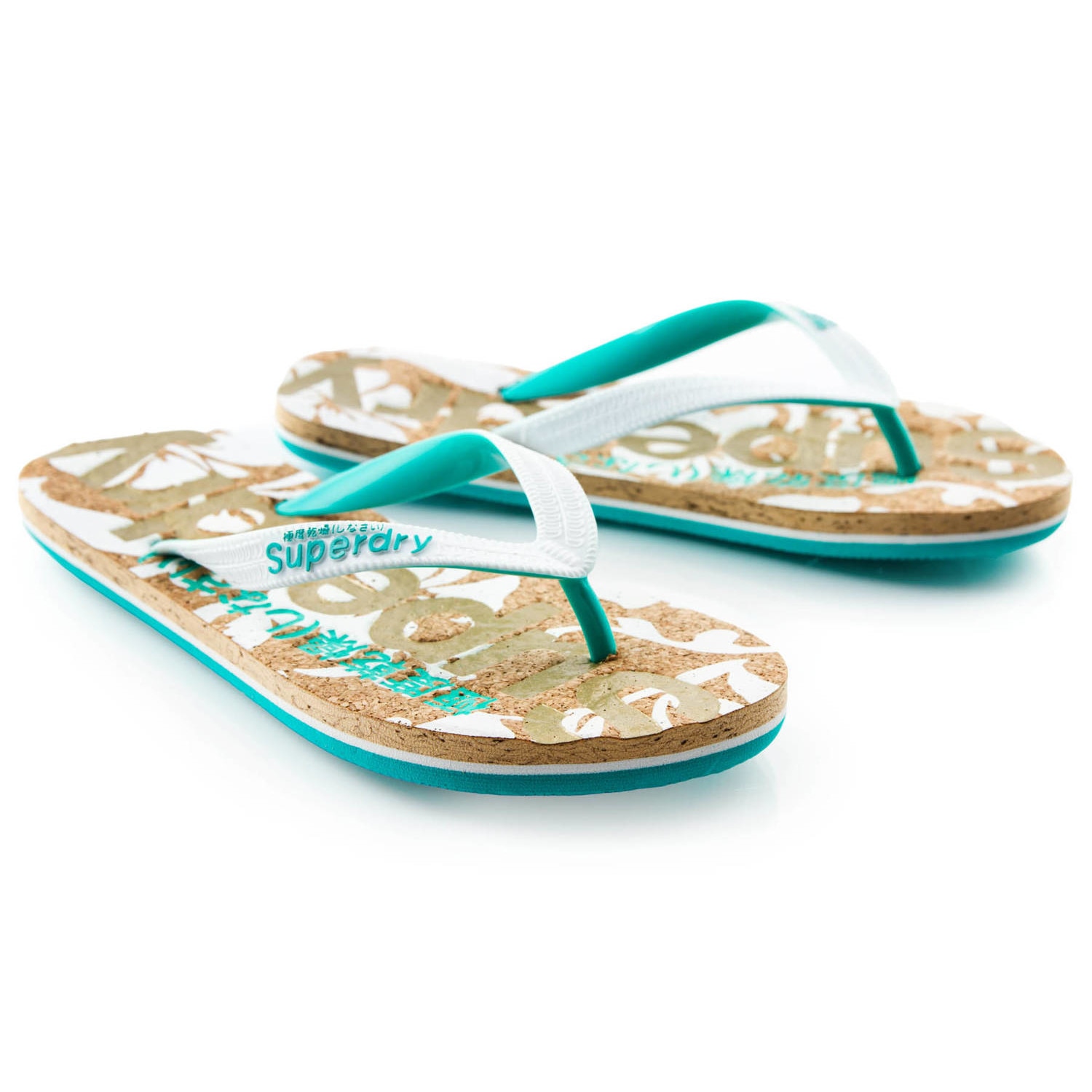 Slapi pentru piscina, Superdry, Multicolor, Marimea 36.5 EU - eMAG.ro