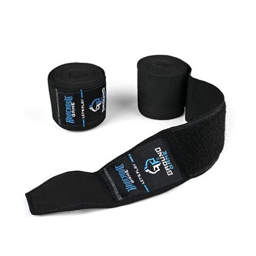Bandaje de box, Ground Game, Negru clasic, Universal - eMAG.ro