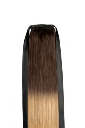 Coada din Par Natural Ombre Ciocolatiu Blond 60 CM - eMAG.ro