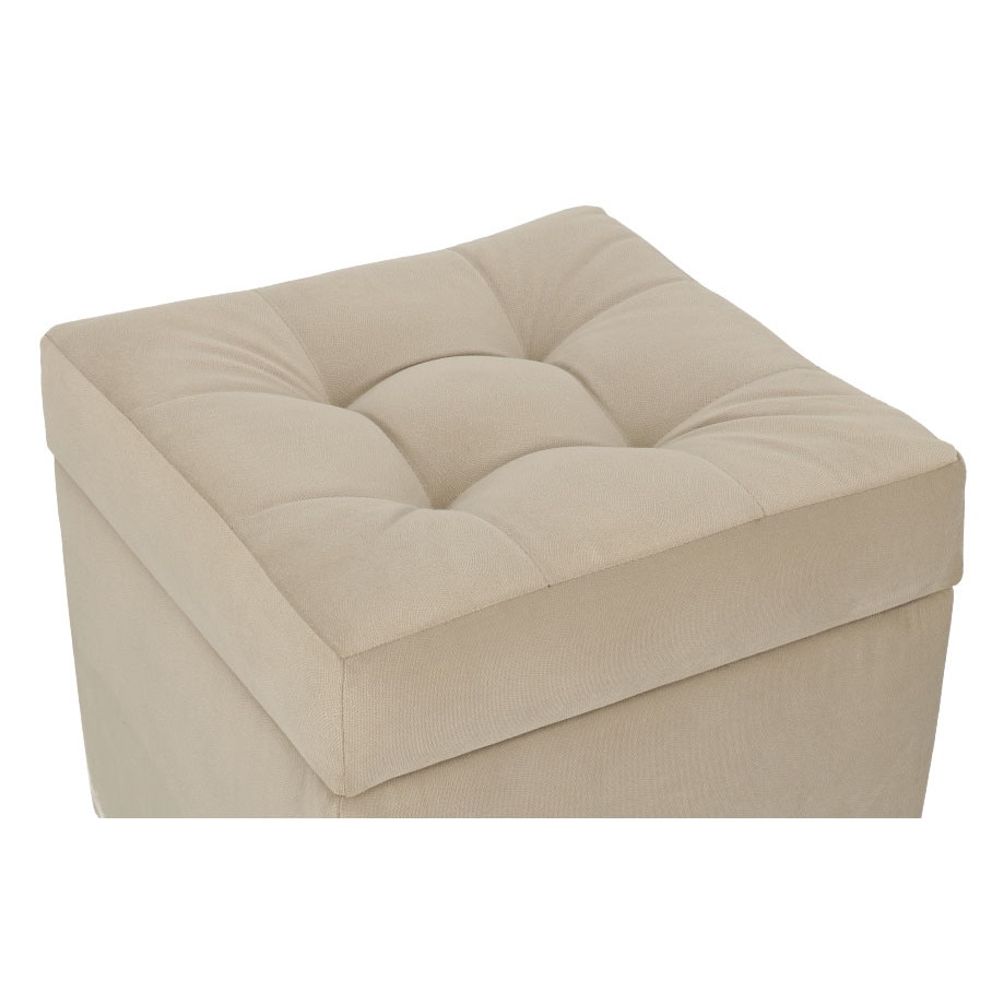 Taburet cu spatiu de depozitare, Postergaleria, 45 x 45 cm, bej, L 11 ...