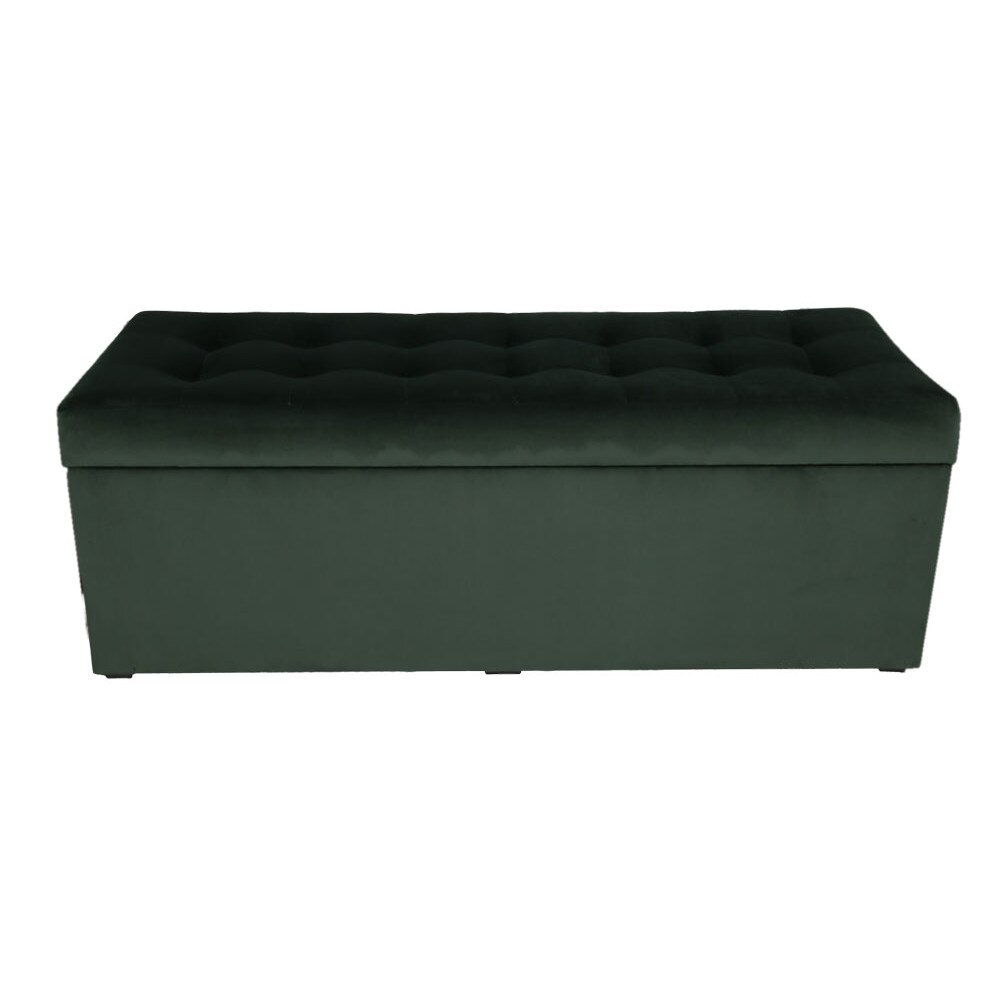 Taburet cu spatiu de depozitare, Postergaleria, 45 x 120 cm, verde, R ...