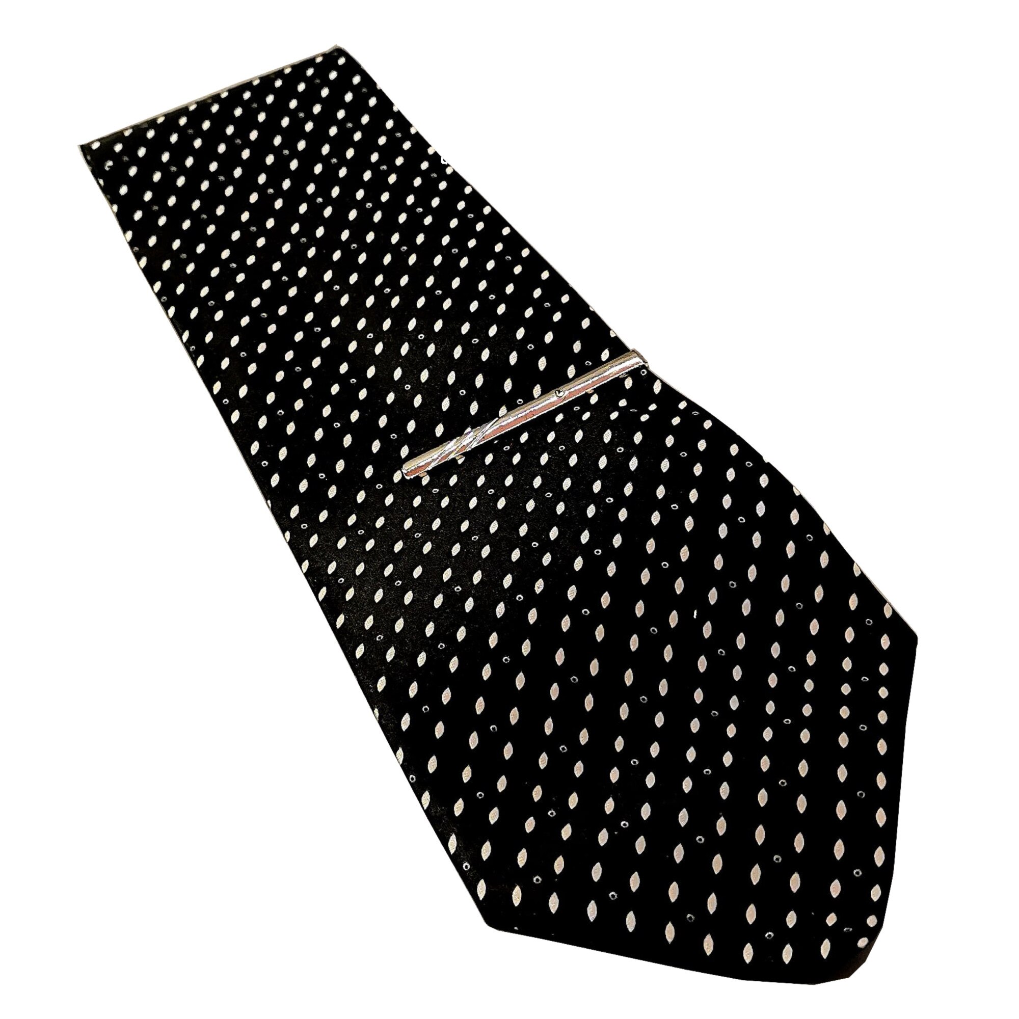 Cravata cu ac, neagra, poliester, 150 cm, Claum, 9-3/8, 8 - eMAG.ro
