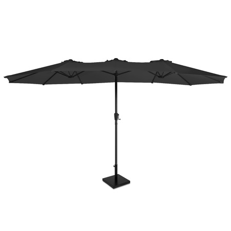 Umbrela de soare premium VONROC, GP513XX_C, 460X270cm, Negru Antracit ...