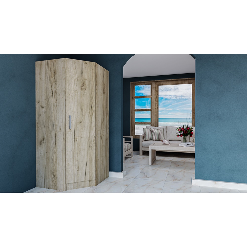 Dulap/Dressing colt Asaro Top, dimensiuni 40x80-80x180 cm, 4 rafturi ...