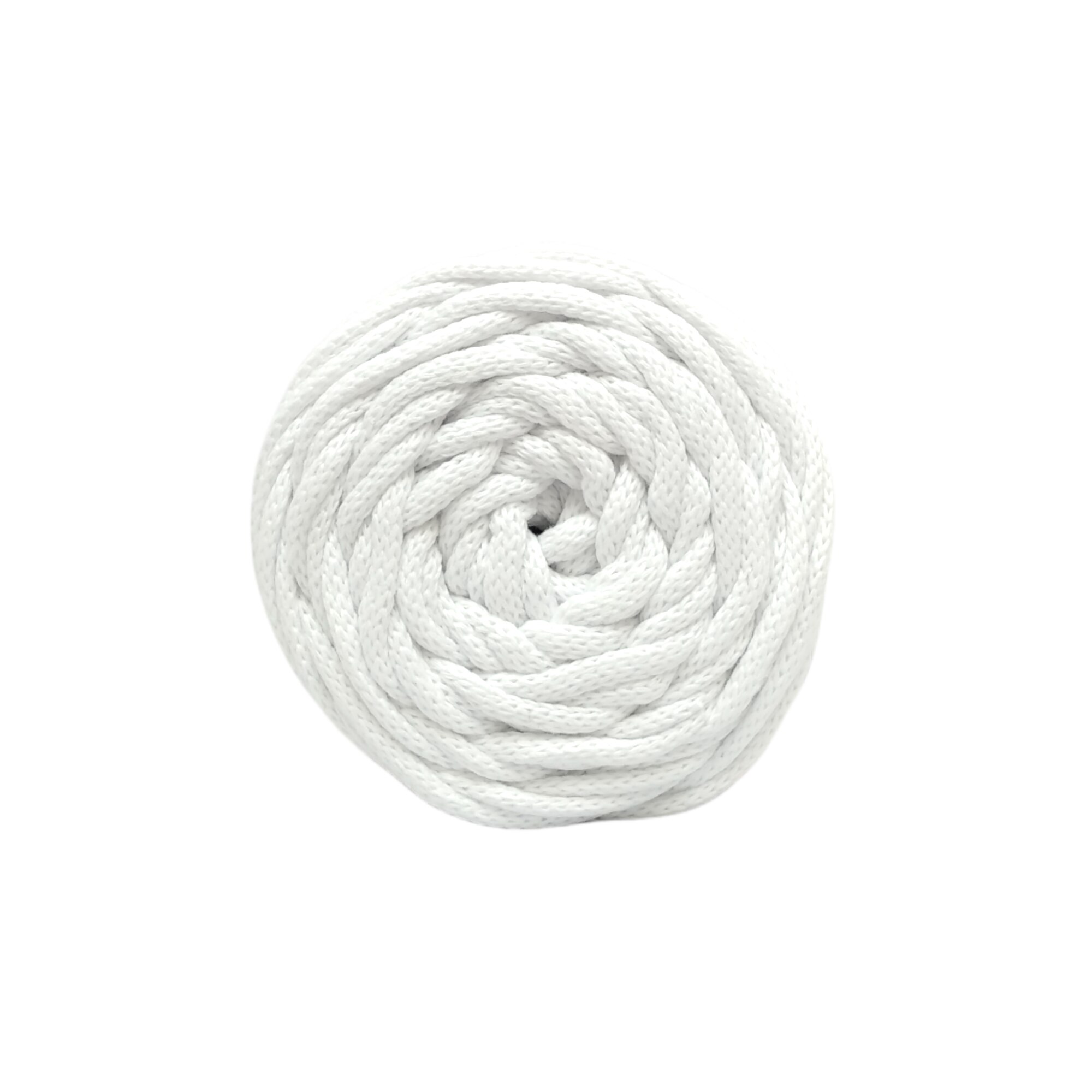 Snur Macrame, Yarnart, Bumbac\Poliester\Viscoza, 85 m, Alb, 250g - eMAG.ro