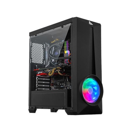 Carcasa PC Azza ARC 241G, CSAZ 241G, Micro ATX, ATX, Negru - eMAG.ro