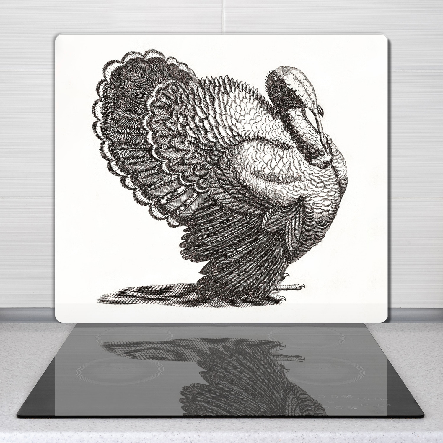 Vágódeszka, Coloray, Üveg, Négyszögletes, Rajz Állat Madár Türkiye Art ...