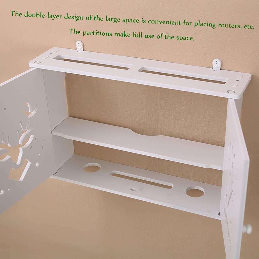 Raft Suport Router Wireless DIGZ™ pentru mascare fire si echipament WI ...