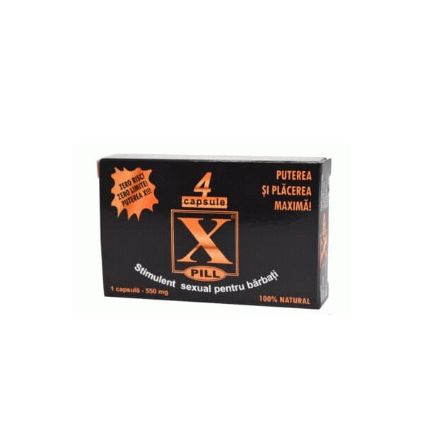 Capsule X-Pill, pentru stimularea erectiei, intarzierea ejacularii si ...