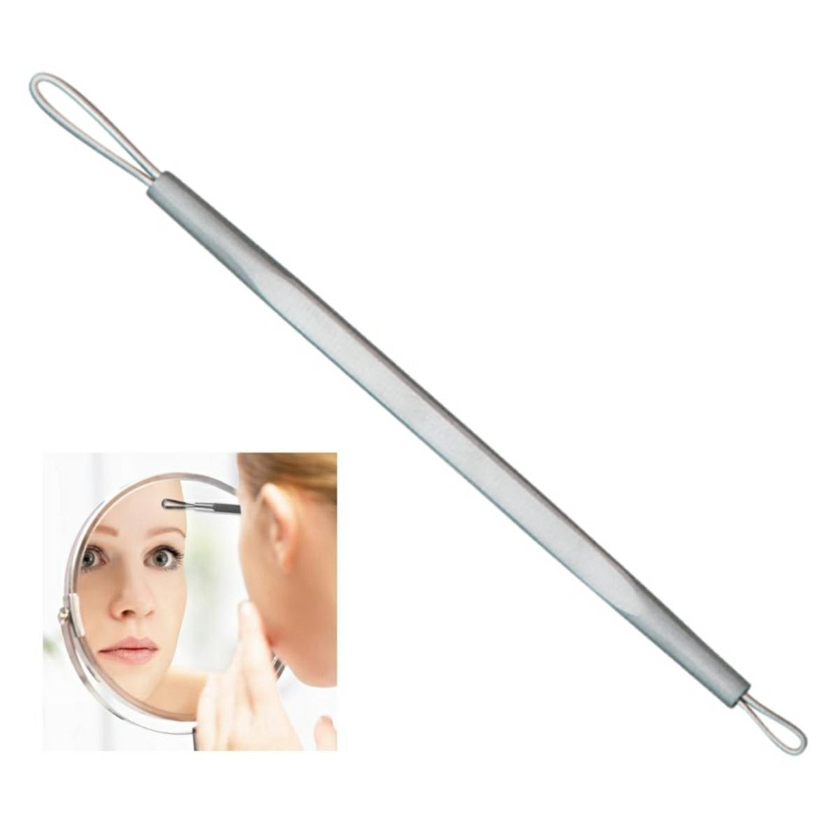 Mitesszer eltávolító szerszám, Zola®, rozsdamentes acél, hossza 12,5 cm ...