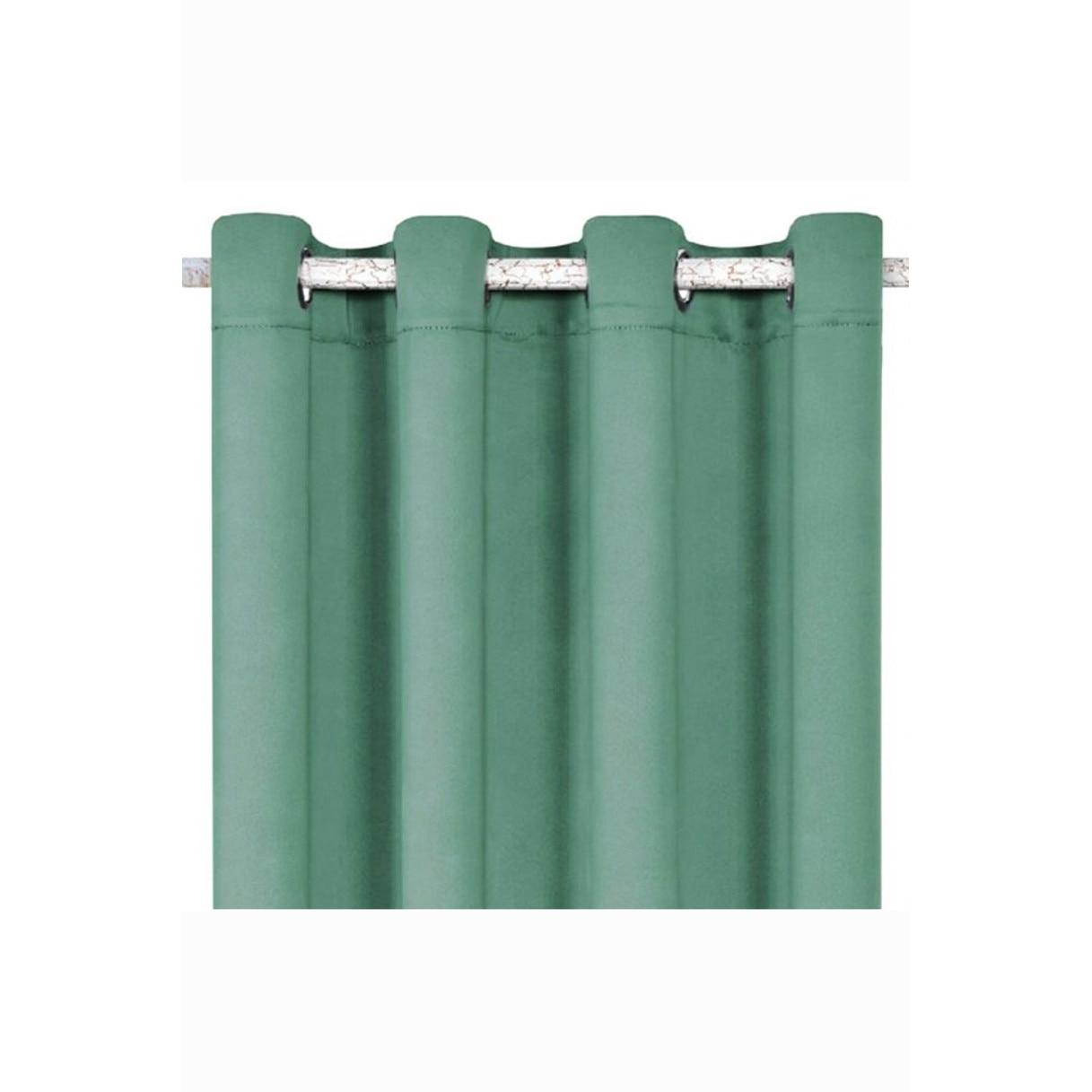 Draperie black out, verde, cu inele 140*260 - eMAG.ro