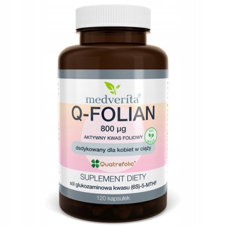 Supliment alimentar, Medverita, Q-Folian, Acid folic, 120 capsule - eMAG.ro