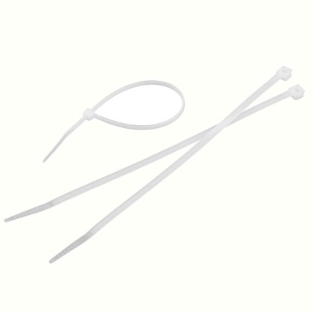 Colier din nailon pentru cabluri 2,5x140 mm alb, 100 buc, Tolsen - eMAG.ro