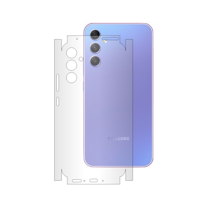 Заден капак със страни, съвместим със Samsung Galaxy A54 5G Silicon ...