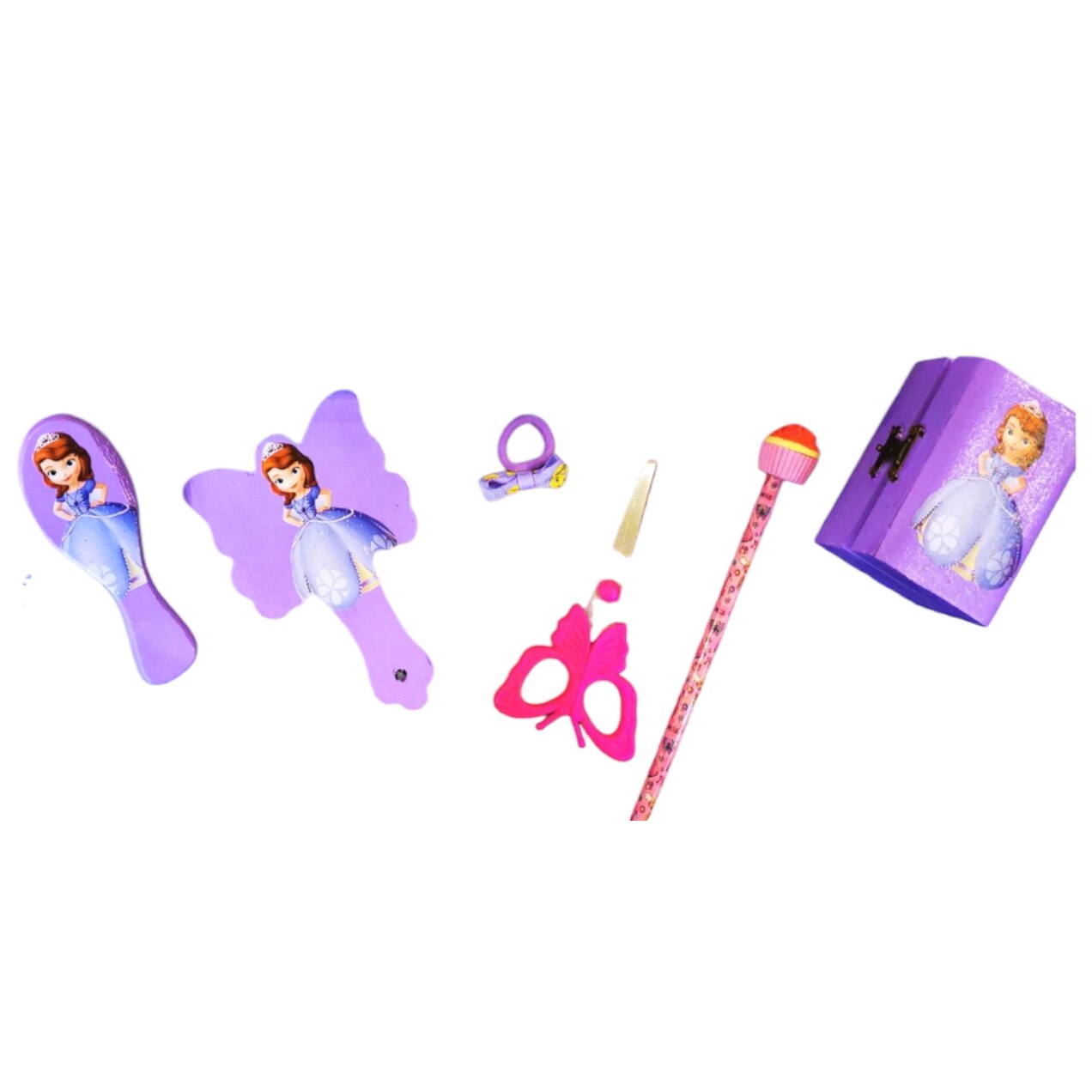Set tava pentru mot/turta Printesa Sofia, Mov, 8 piese, 26 x 38 cm ...