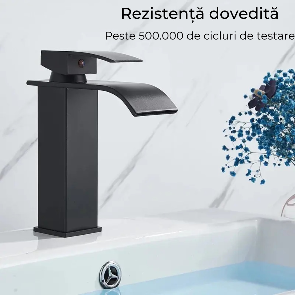 Санитарен кран за мивка, Waterfall, за мивка в банята, премиум покрития ...