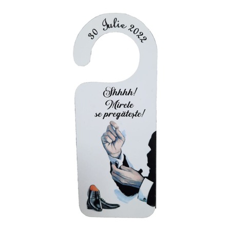 Placuta Usa Mire, Nunta, Personalizata, 15x6cm, PUSHH008 - eMAG.ro