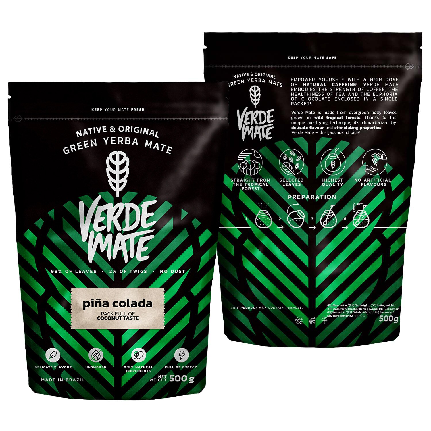 Ceai Yerba Mate, Verde Mate, Pina Colada, Fara fum, Ananas, Nuca de ...