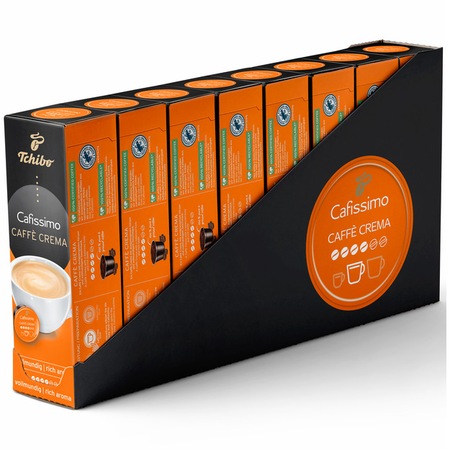 Set 8 x Pods Tchibo Cafissimo Caffe Crema Rich Aroma, 80 Pods, 560 g ...