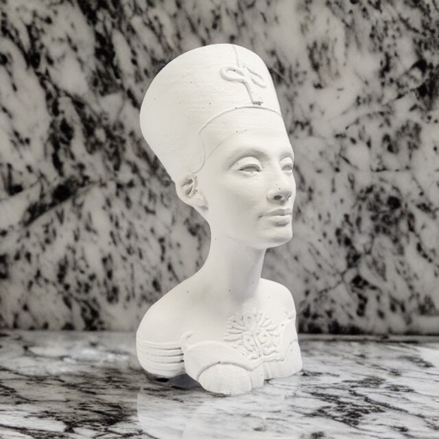 Vaza Nefertiti, alb, pentru interior, 28x18x18 cm - eMAG.ro