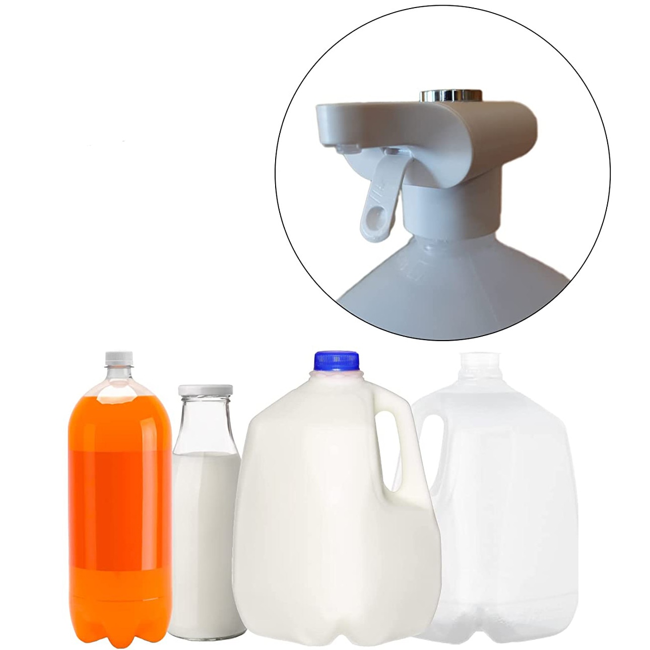 Dispenser Automat de Lapte, Apa sau Suc pentru Sticle, Incarcare USB ...