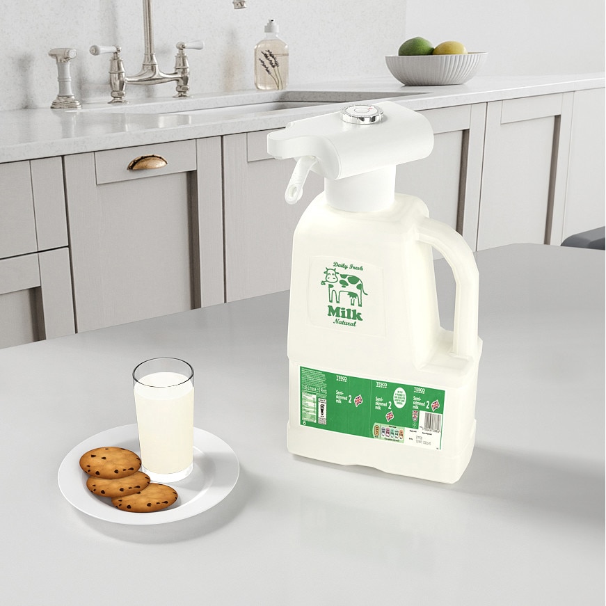 Dispenser Automat de Lapte, Apa sau Suc pentru Sticle, Incarcare USB ...