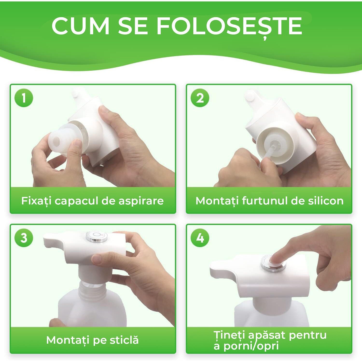 Dispenser Automat de Lapte, Apa sau Suc pentru Sticle, Incarcare USB ...