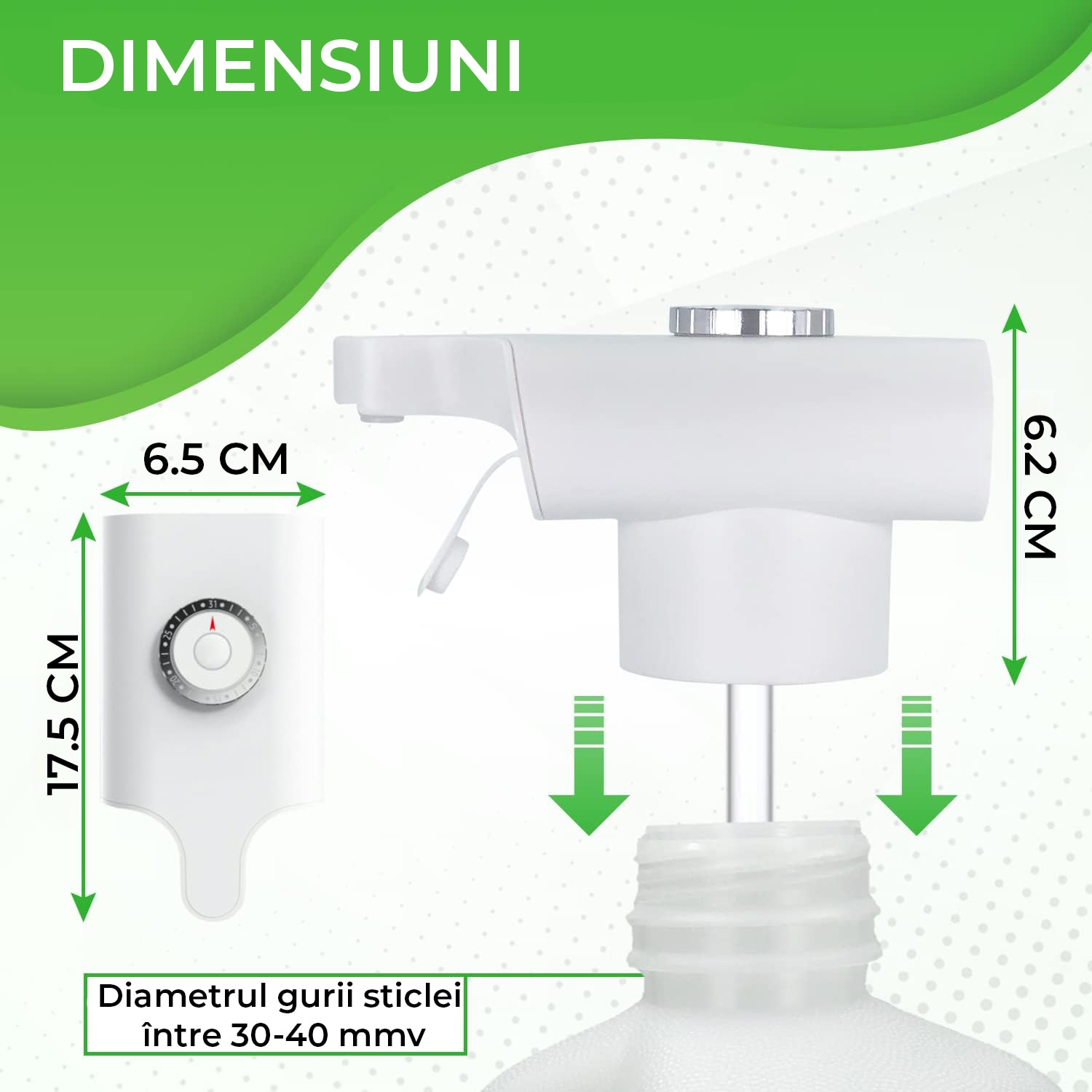 Dispenser Automat de Lapte, Apa sau Suc pentru Sticle, Incarcare USB ...