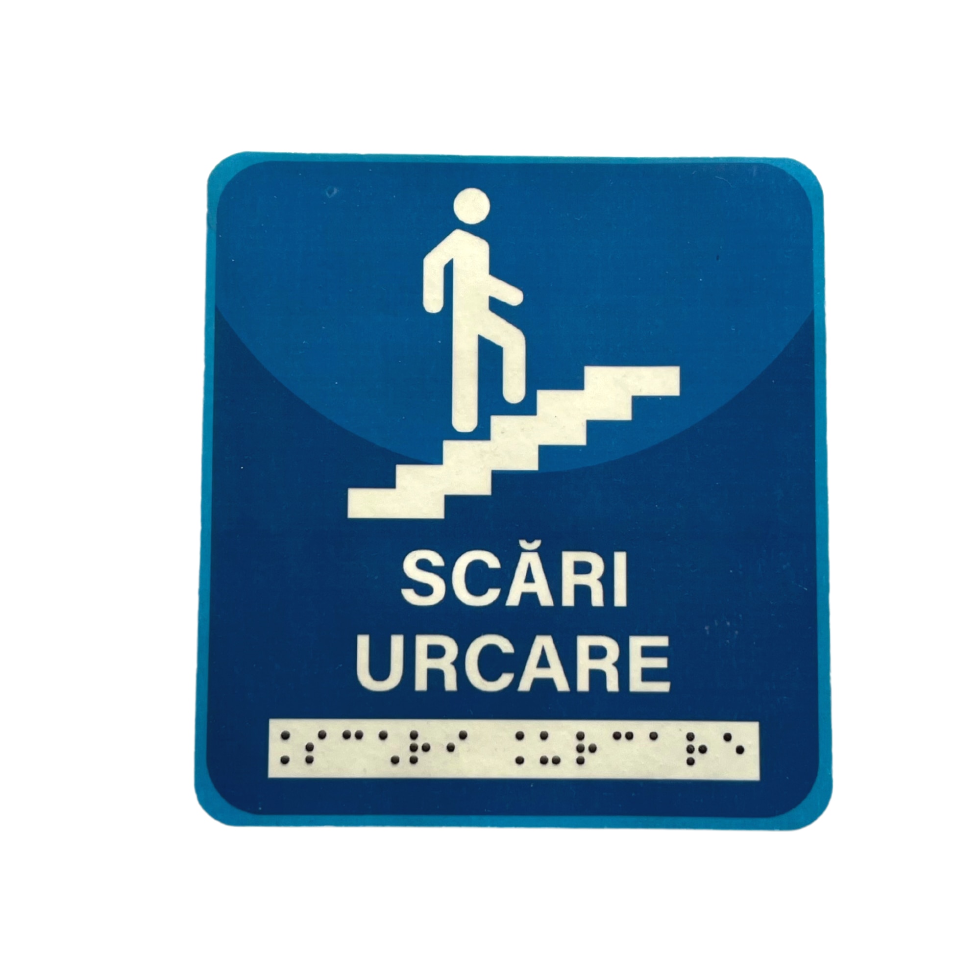 Eticheta Urcare Scari, Simbol in Relief si caractere Braille ...