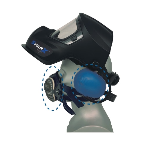 Masca Profesionala pentru Sudura Premium, Shine Sparx Single, Negru ...