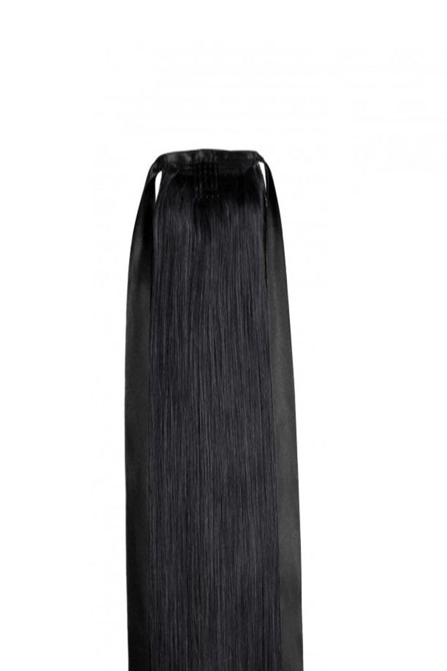 Coada din Par Natural negru intens 60 CM - eMAG.ro
