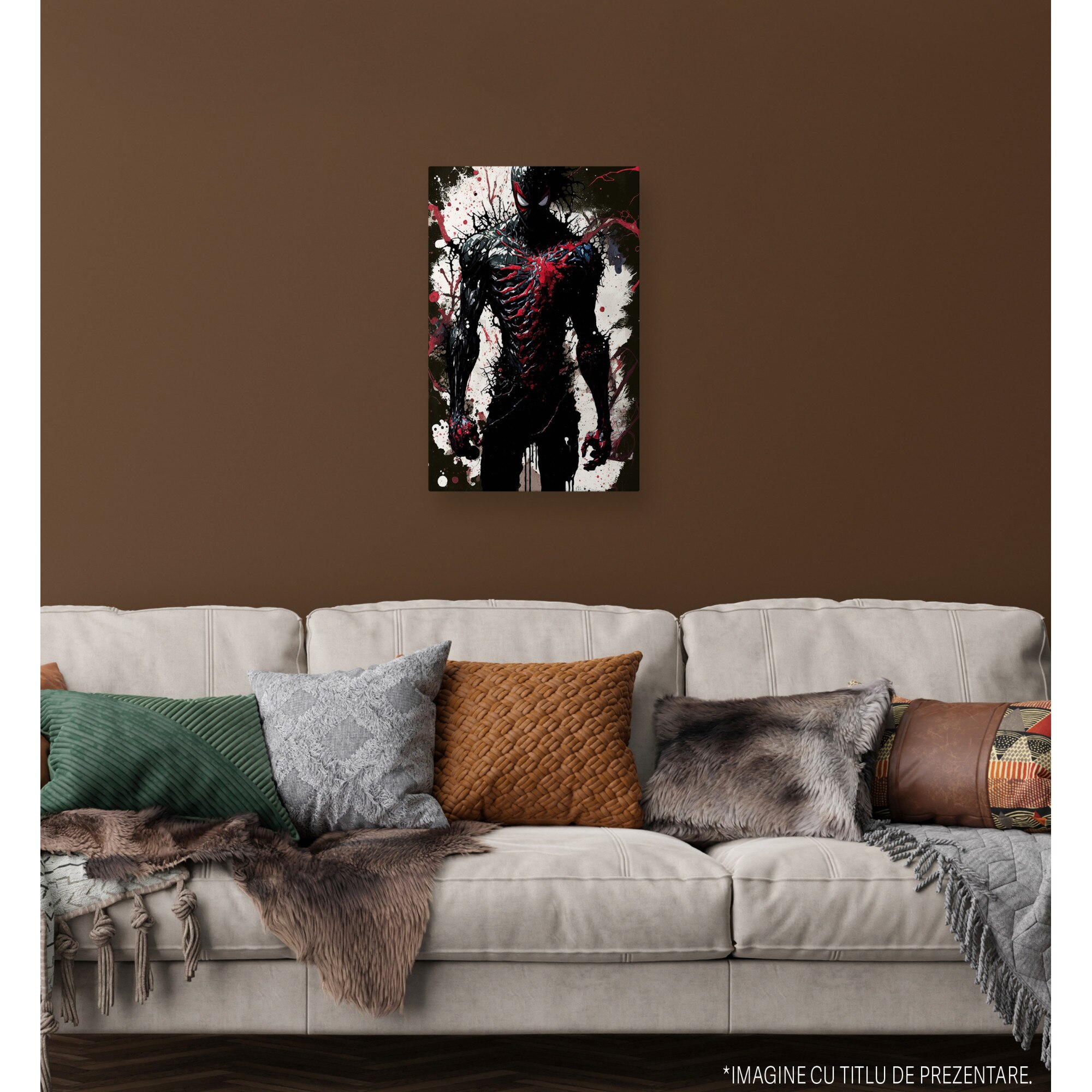 Tablou Canvas Venom Sange, SpiderMan, Super Eroi, Desene Animate ...