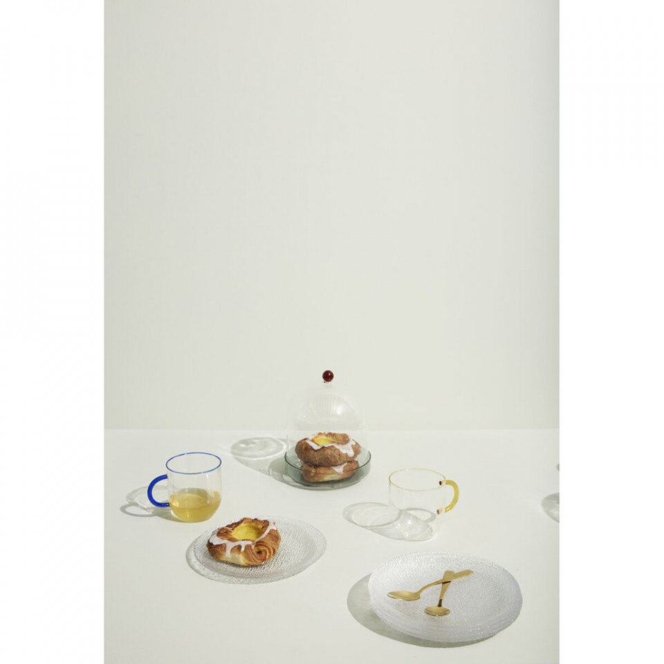 Clopot transparent/verde din sticla 22 cm Flora Hubsch - eMAG.ro