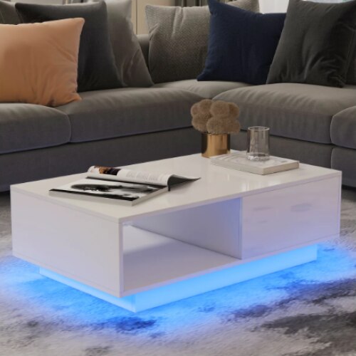 Masa Living, Angela, Alb, 65x120x50cm - eMAG.ro