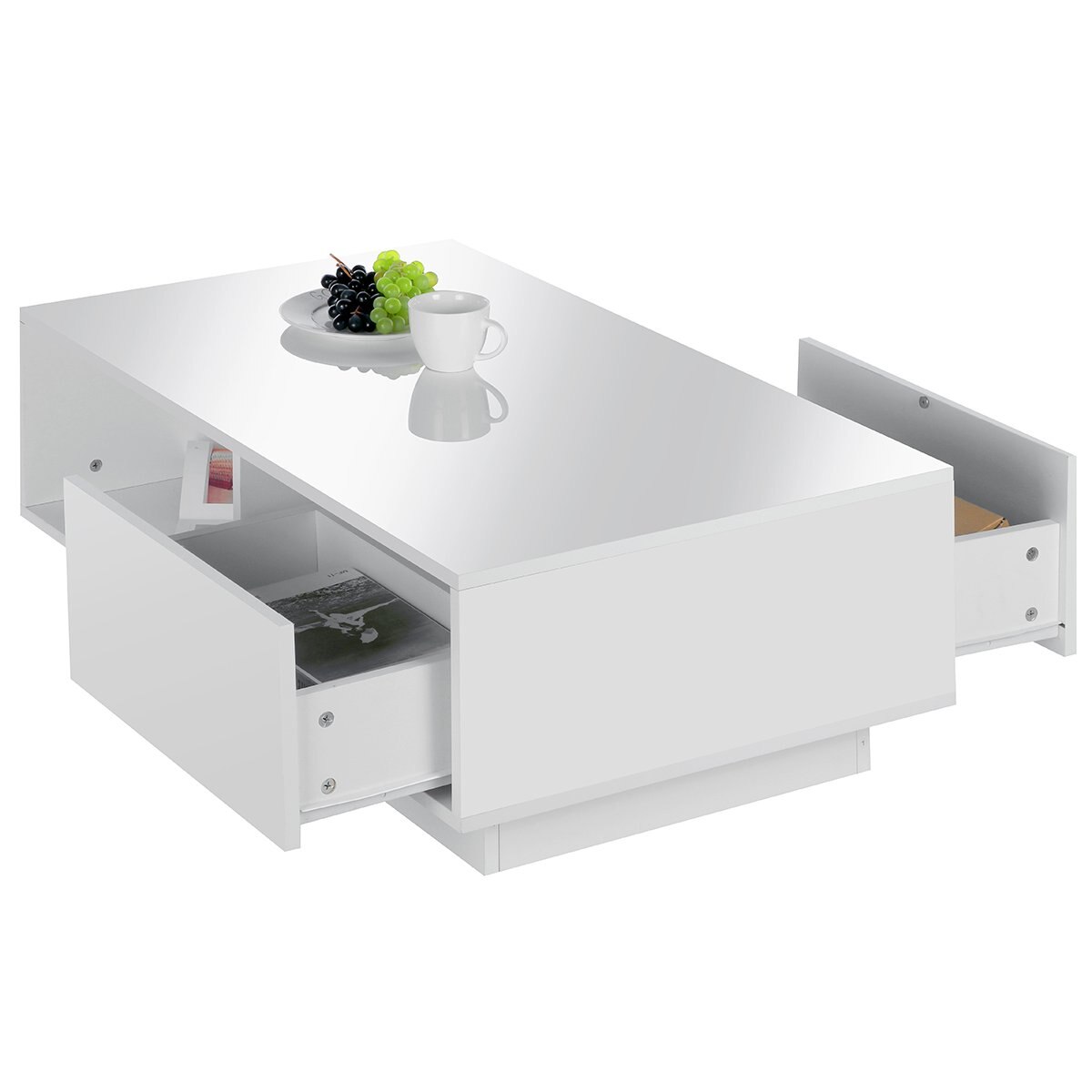 Masa Living, Angela, Alb, 65x120x50cm - eMAG.ro