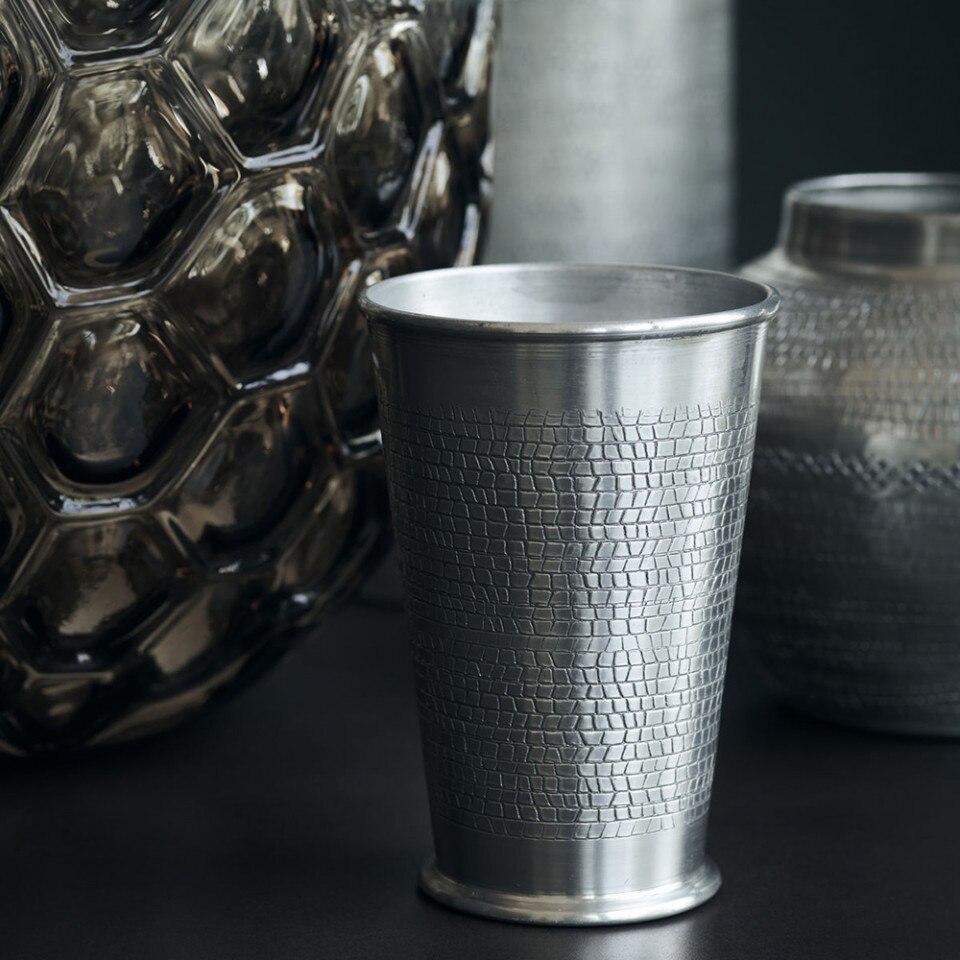 Vaza argintie din aluminiu 12 cm Arti House Doctor - eMAG.ro