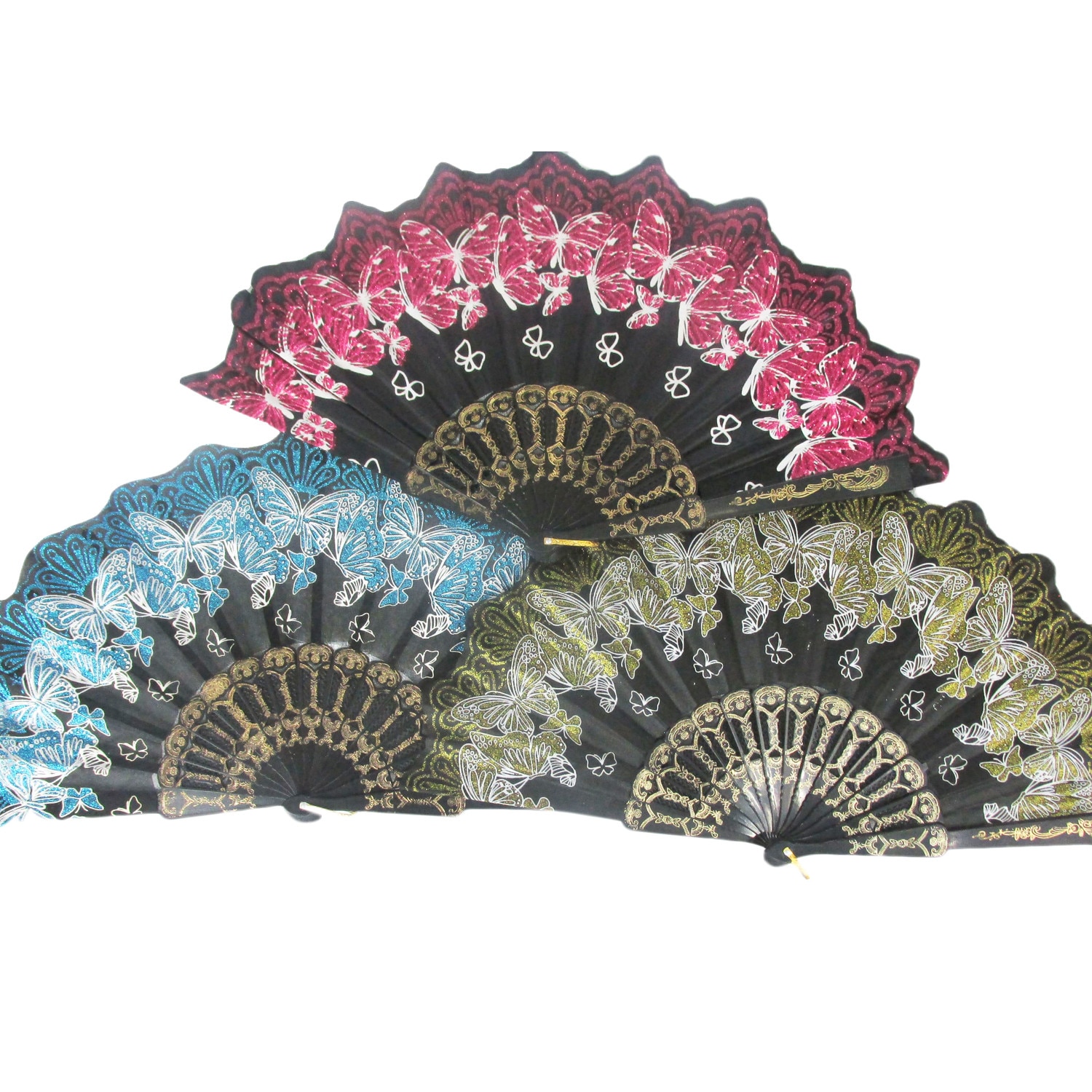 Evantai cu fluturi copii, Trifox, Plastic, Multicolor - eMAG.ro