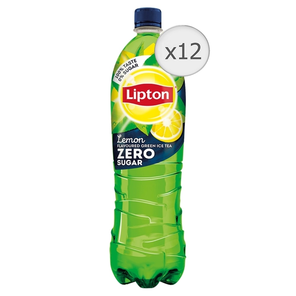 Lipton Zero Ice Tea citromízű zöldtea, 12x0.5l - eMAG.hu