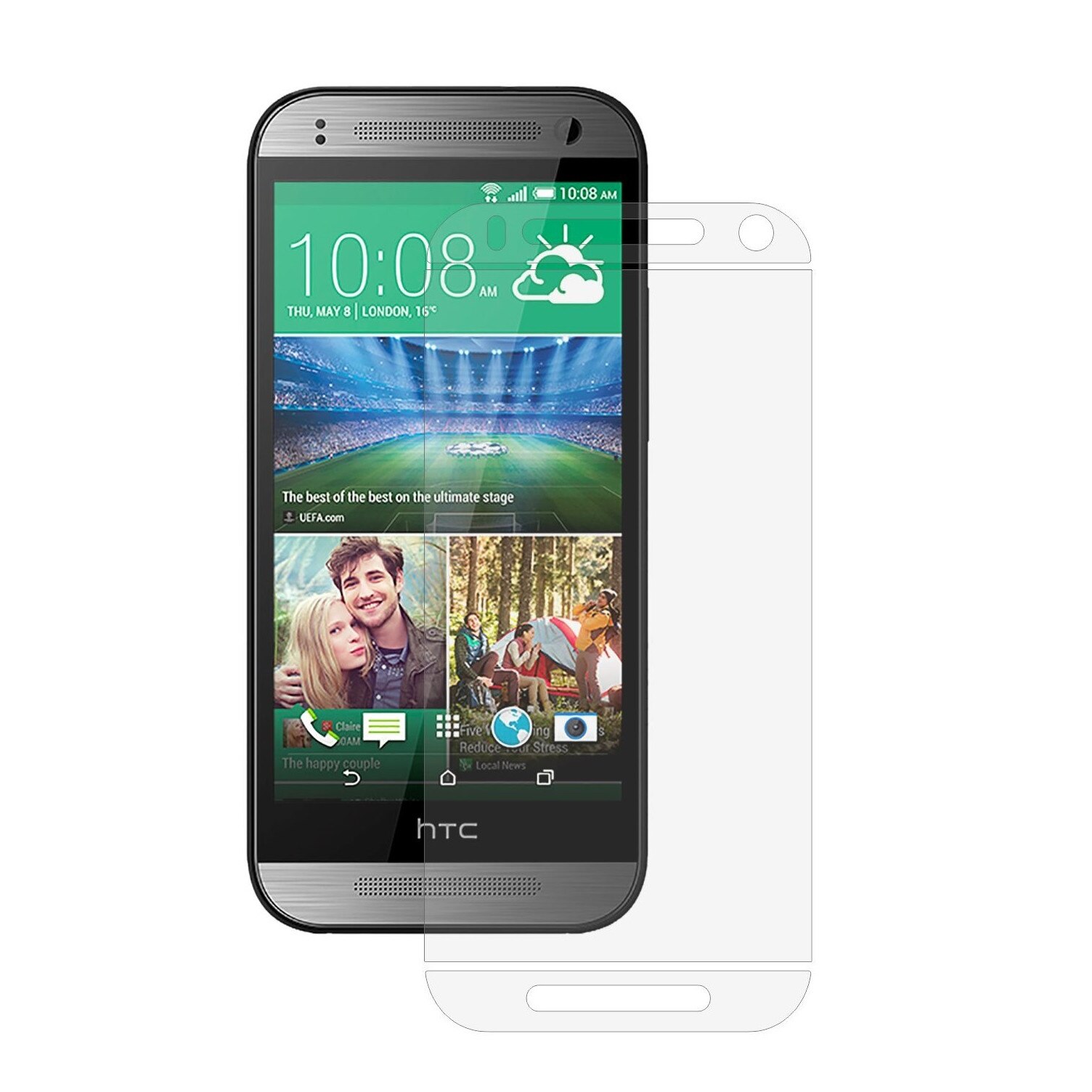 Комплект от 2 фолиа за защита на екрана, пълно покритие, лепило и много ...