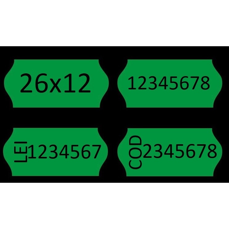 Etichete de pret autoadezive 26x12mm verzi - eMAG.ro